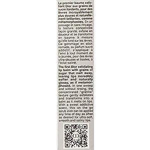 Christian Dior Addict Lip Sugar Scrub Color Awakening Exfoliating Lipbalm 001, 0.12 Ounce