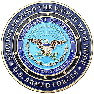 Five U S Army Insignia Gold Coin American Eagle Navy Army Air Force Marine Corps Commemorative Coin Coin