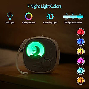 Yoobao White Noise Machine Baby, Portable Baby Sound Machine with 27 Soothing Sounds, Baby Sleep Soother with Night Light, Recording, Crying Sensor and Child Lock, USB Rechargeable