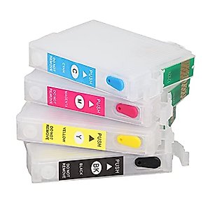 Hilitand 4 Colors Printer Ink Cartridge Office Use Printing Accessory Part Printer Ink Cartridge for Photo Paper Document (T1261/T1262/T1263/T1264)
