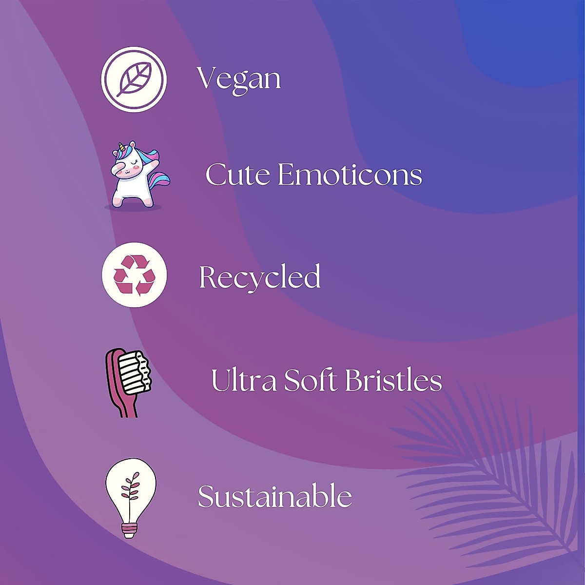 Rewa Kids Kawaii Unicorn l Children Bamboo Toothbrushes l Organic Compostable Natural Ayurvedic l Pack-4 l Soft Bristles BPA Free Pink (Sassy) & Blue (Shiny).