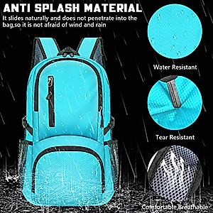 26L Hiking Backpack, Ultralight Lightweight Packable Foldable Camping Water Resistant Sports Backpack Daypack Camping Gear Travel Must Haves for Camping Outdoor for Women Men Hiking Gifts (Blue)