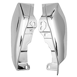 H RUO Chrome Mid-Frame Air Deflector Heat Shield Fits for Harley Touring Electra Glide Street Glide Road Glide 2017-2024 2023 2022