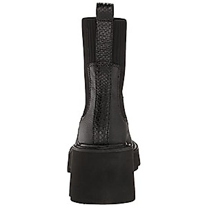 Dolce Vita Women's Hoven Fashion Boot, Black Leather H2O, 8.5