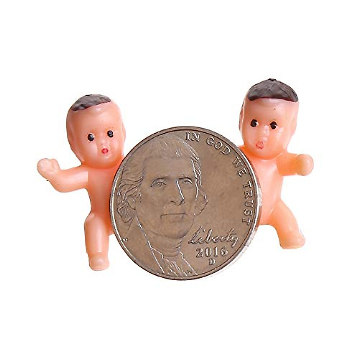 CCINEE 120 Pieces Mini Plastic Babies for Baby Shower and Ice Cubes Game Babies Party Decoretions 1 Inch
