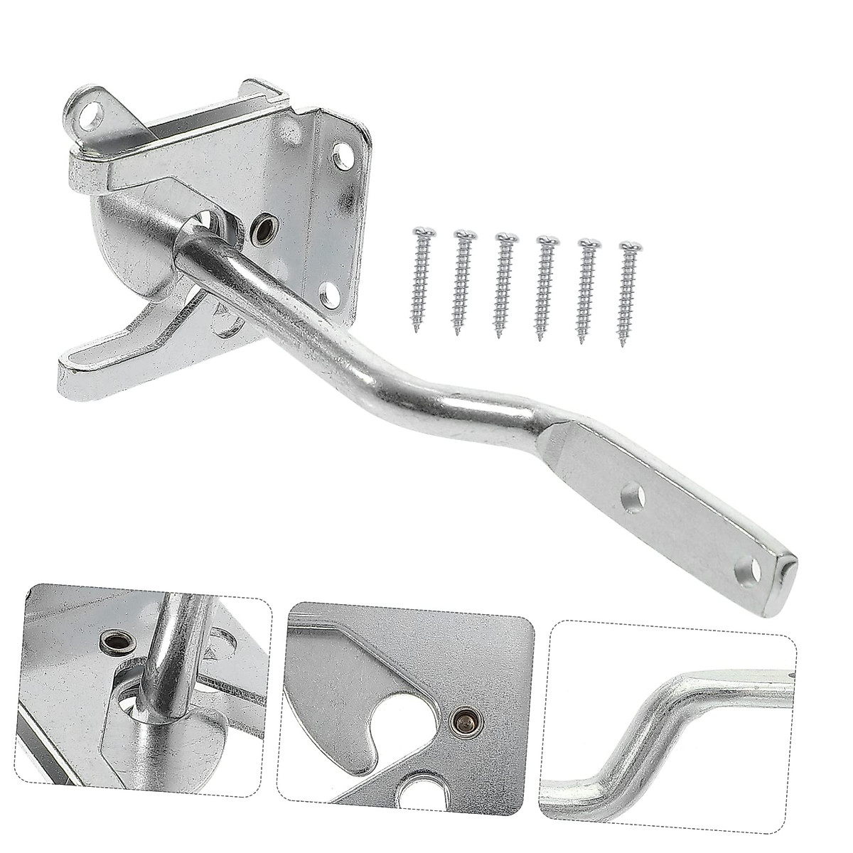 OSALADI Hidden Door Latch Gate Latch Pull Heavy Duty Gate Latches for Metal Fence Gate Locks for Wooden Gates