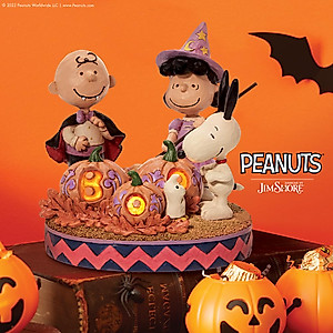 Enesco Peanuts by Jim Shore Peanuts The Gang Dressed for Halloween Figurine, 5.55 Inch, Multicolor