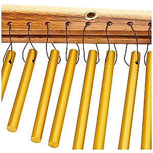 Meinl Percussion CH12 Gold Anodized Aluminum Alloy Single Row Chimes, 12 Bars