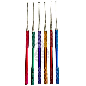 Premium German Stainless-Ball Tip Snake Sexing Probe Set 6 Pieces