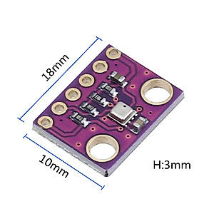BME280 3.3V Barometric Pressure Sensor Atmospheric Temperature Humidity Sensor Module I2C SPI Breakout Board for Arduino Weather Navigation GPS Monitor (Pack of 2)
