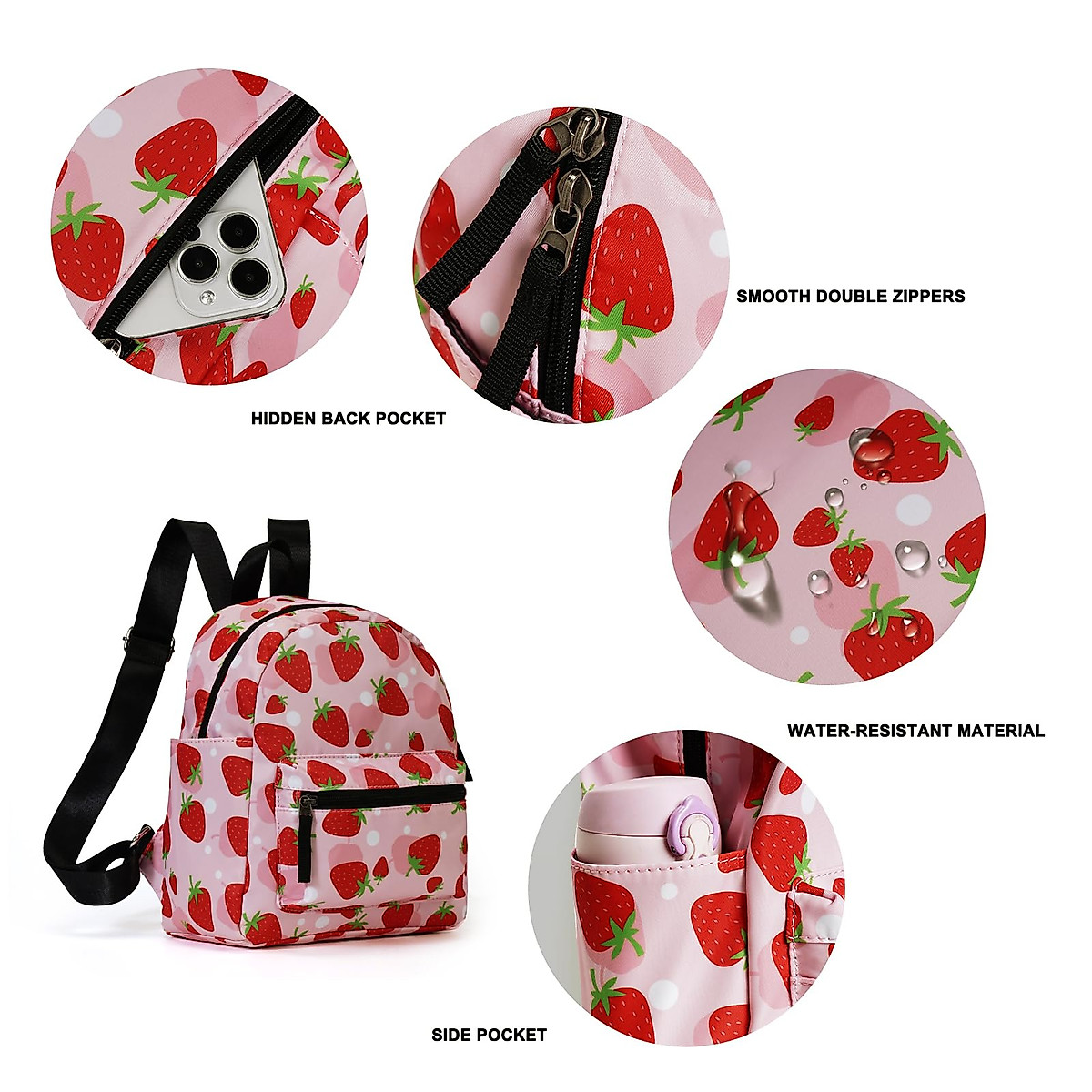 cotmcor Mini Backpack for Girls, Small Backpack Purse for Women Teens Kids, Cute Mini Bookbag with Coin Purse Gift
