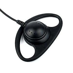 Retevis Case of 10, Walkie Talkies Earpiece with Mic 2 Pin D-Type Headset Compatible with Baofeng UV-5R BF-888S H-777 RT22 RT27 RT-5R Kenwood 2 Way Radios(10 Pack)