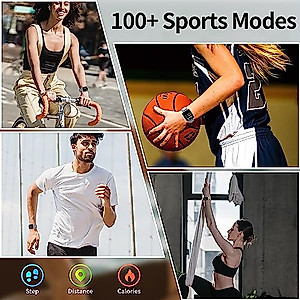 dotn Smartwatch with Bluetooth Call (Answer/Make Call), 1.85" Ultra Large Screen, 100+ Sports Mode 2023 Smart Watches for Men Women, IP68 Waterproof Fitness Tracker with Heart Rate Sleep Monitor