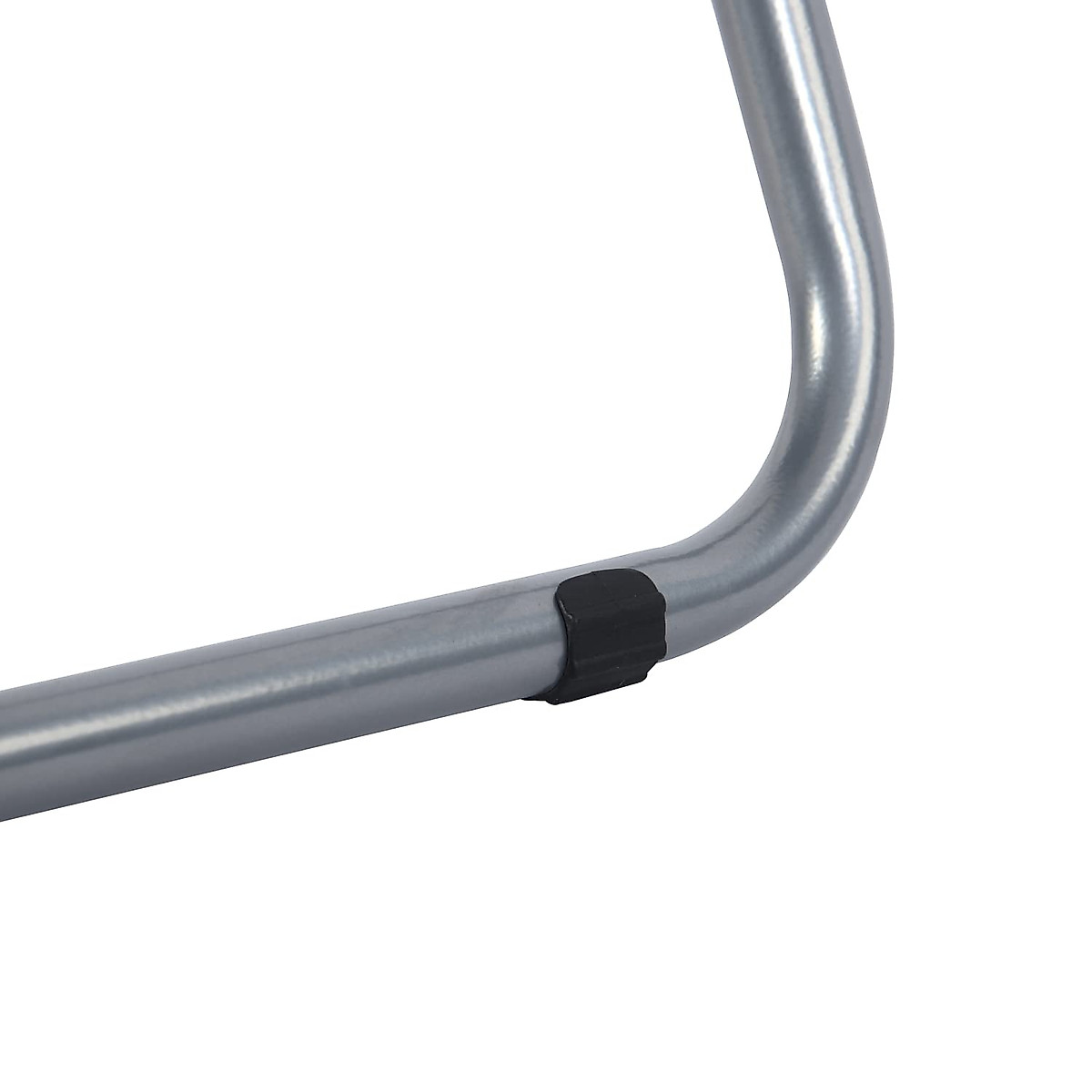 FurnitureR Plastic Folding Chairs 6 Pack Lightweight Portable Commercial Chair with Steel Frame and Carrying Handle for Home Office Waiting Room Meeting No Assembly Required (Black)