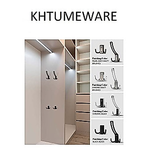 Wall Mounted Coat Hooks 4 Pcs Heavy Duty Black Hardware Robe Hooks Decorative for Single Hanging Coats Towel Cubicle Classroom Kitchen Bath Backpack Hat Hook.(4, Black)