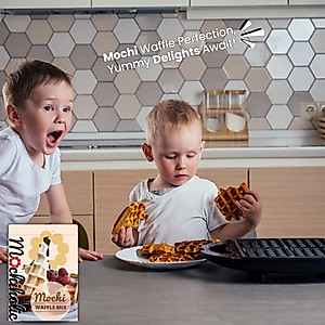 Mochi Waffle Mix Original Recipe - Rice Flour, Low Calories and Sugar - Essential Nutrients - 12 oz Healthy Daily Snacks by Mochiholic (Pack of 1)