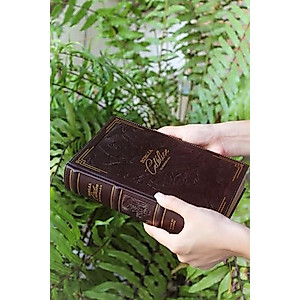 Biblia Católica, Ilustrada, Piel genuina, Café, Comfort Print (Spanish Edition)