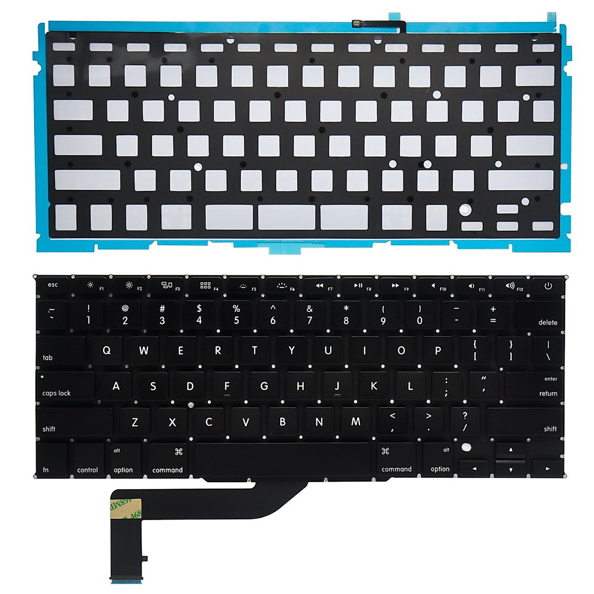 Padarsey New Replacement US Layout Backlit Keyboard Compatible for MacBook Pro 15" A1398 2013 2014 2015 Retina W/Screws(Please Confirm Your Your Keyboard Layout is US Layout!)