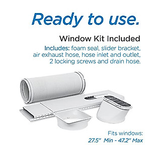 BLACK+DECKER 14,000 BTU Portable Air Conditioner with Heat, White