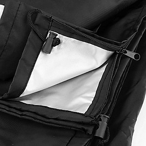 Generic Pan Rack Cover,Baker Rack Cover,23''x28''x64'' Waterproof Oxford Cloth,High Density Bakery Single Rack Cover for Restaurant, black, 59×72×163cm