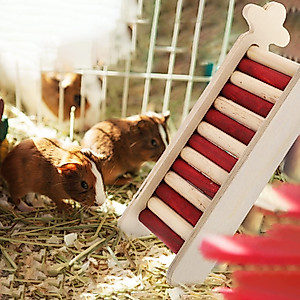 Hamster Climbing Ladder Pet Ladder Toy Ladder Plaything Decorative Ladder Toy Chinchilla Ladder Interesting Hamster Ladders Decorative Hamster Ladder Hamster Accessory