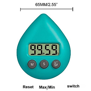 Dongzhur Shower Timer for Kids Adults Digital Shower Timer Waterproof Energy Saver Digital Timer with Alarm & Suction Cup Splash Proof Timers Shower Countdown Timer Reminder