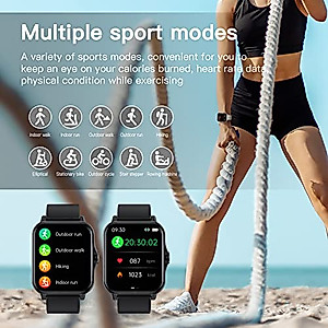 ANDFZ Smart Watch(Receive & Dial), 2023 Newest 1.85" TFT HD Full Touch Screen, Smart Watch for Women Men,SmartWatchs with Fitness Tracker/Call/Text/AI Voice Assistant