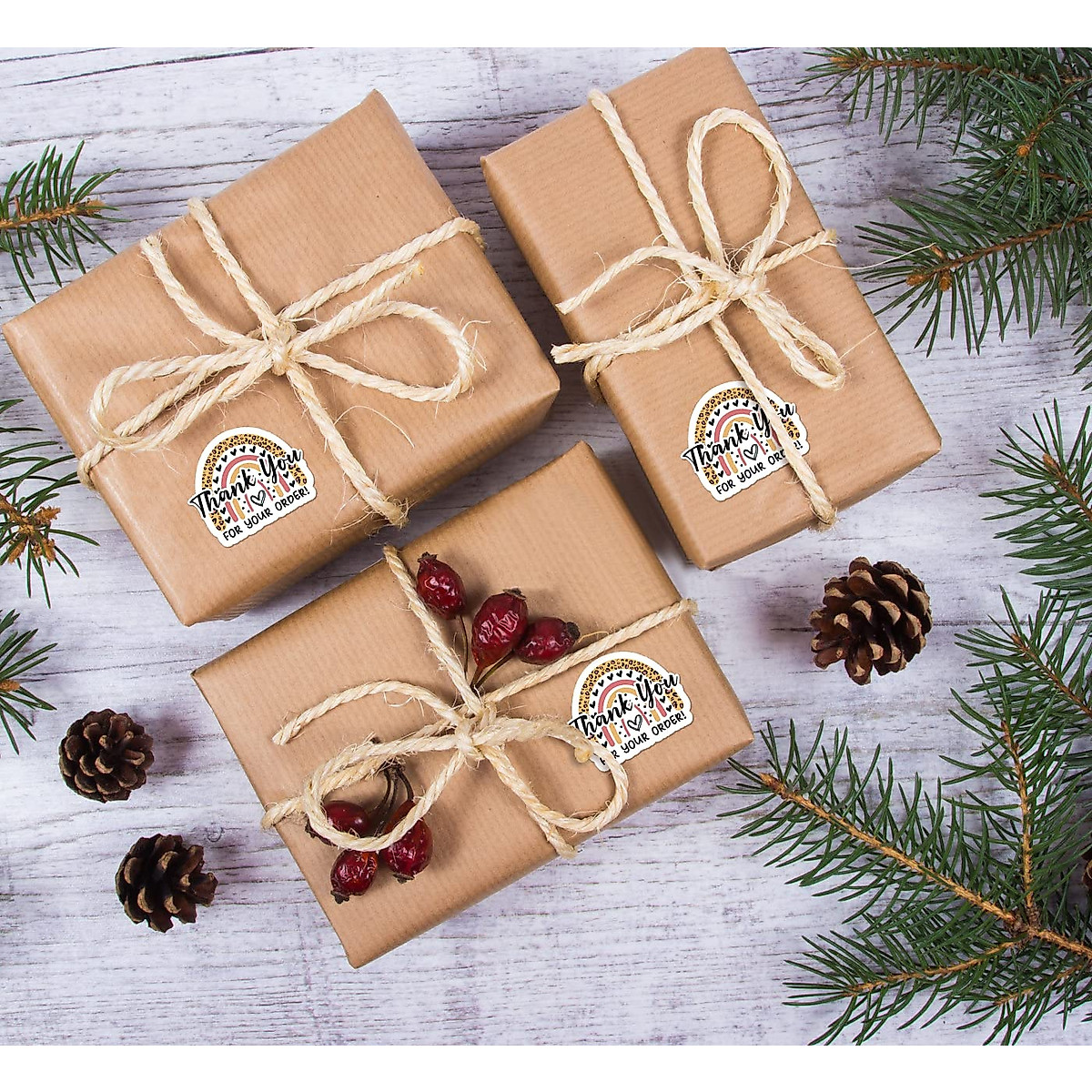 Calyders 500 PCS Cute Small Business Thank You Stickers, Funny Thank You for Your Order Business Stickers, Packaging Stickers, Mail Envelopes Shipping Stickers for Online Retailers Small Business