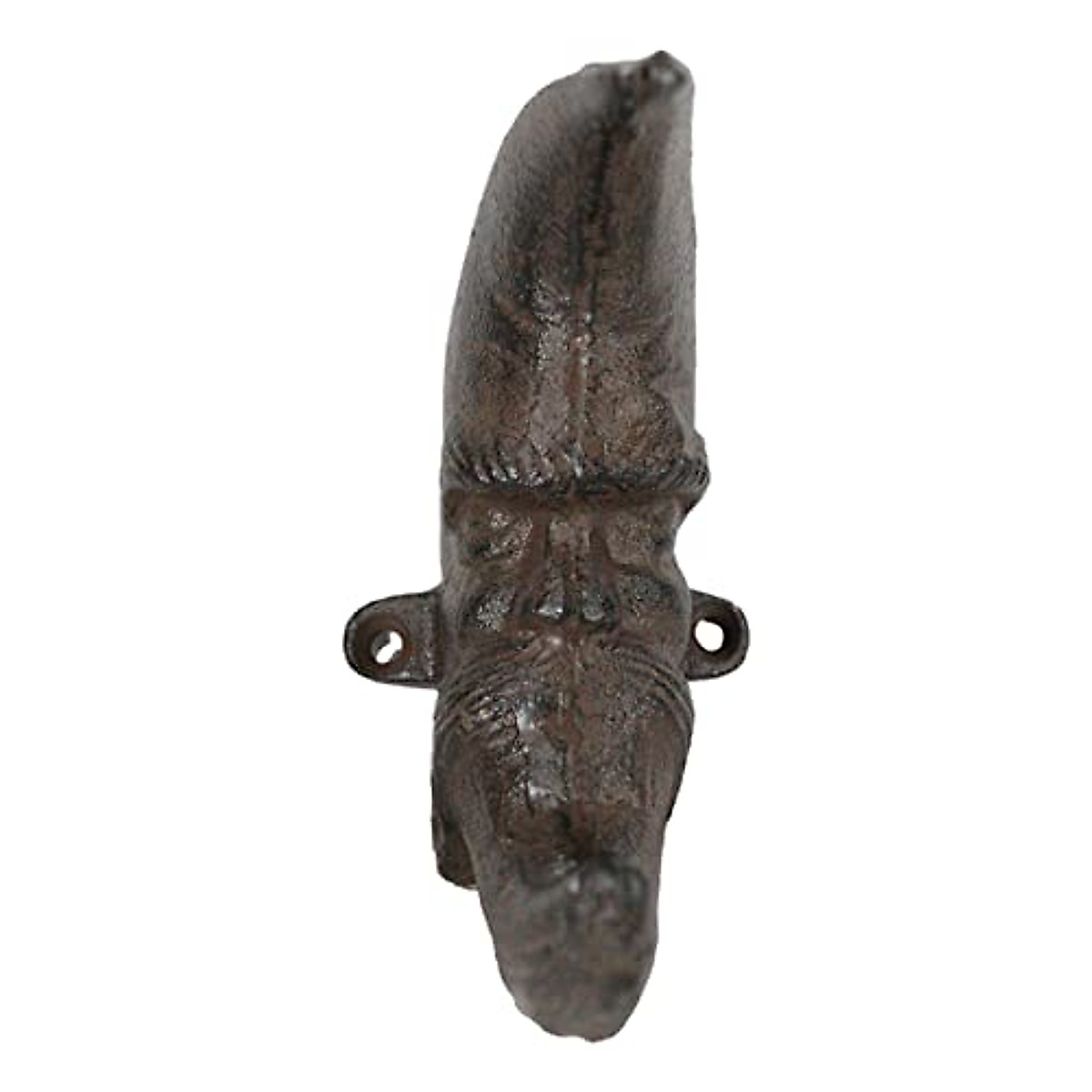 Ebros Gift Rustic Cast Iron Rust Antiqued Celestial Heavens Half Crescent Moon Wall Hook Hangers Organizer Leash Coat Hat Keys Moons Decor Plaque (1)