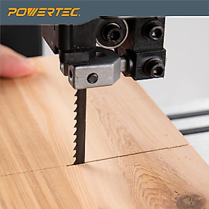 POWERTEC 62 Inch Bandsaw Blades, 1/8" x 14 TPI Band Saw Blades for Wen, Ryobi, Grizzly, Skil, Sears Craftsman and POWERTEC 9" Band Saw for Woodworking, 2 Pack (13132-P2)