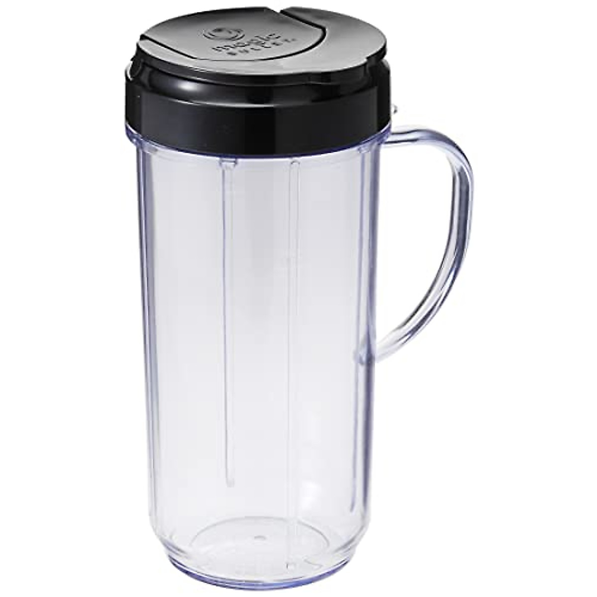 Magic Bullet 22 Ounce Travel Mug with Flip Top Lid, Black