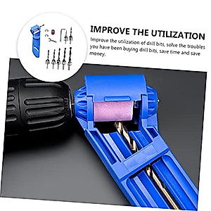 Housoutil 3 Sets Burr Device Set wisking tool electric drill bit sharpening tool portable drill bit sharpener power tools electric tool electric sharpener Drill Grinder Drill Grinding Tool