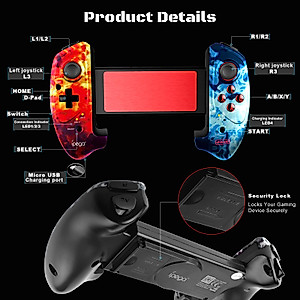 Joso Tablet Controller (11"), Phone Controller for iPhone, iPad, Android, Galaxy Z Fold4, Galaxy Z Flip4, Galaxy S23 S22 21Ultra, Fire HD 10, 8 to Play COD Mobile, Wireless Game Joystick Direct Play