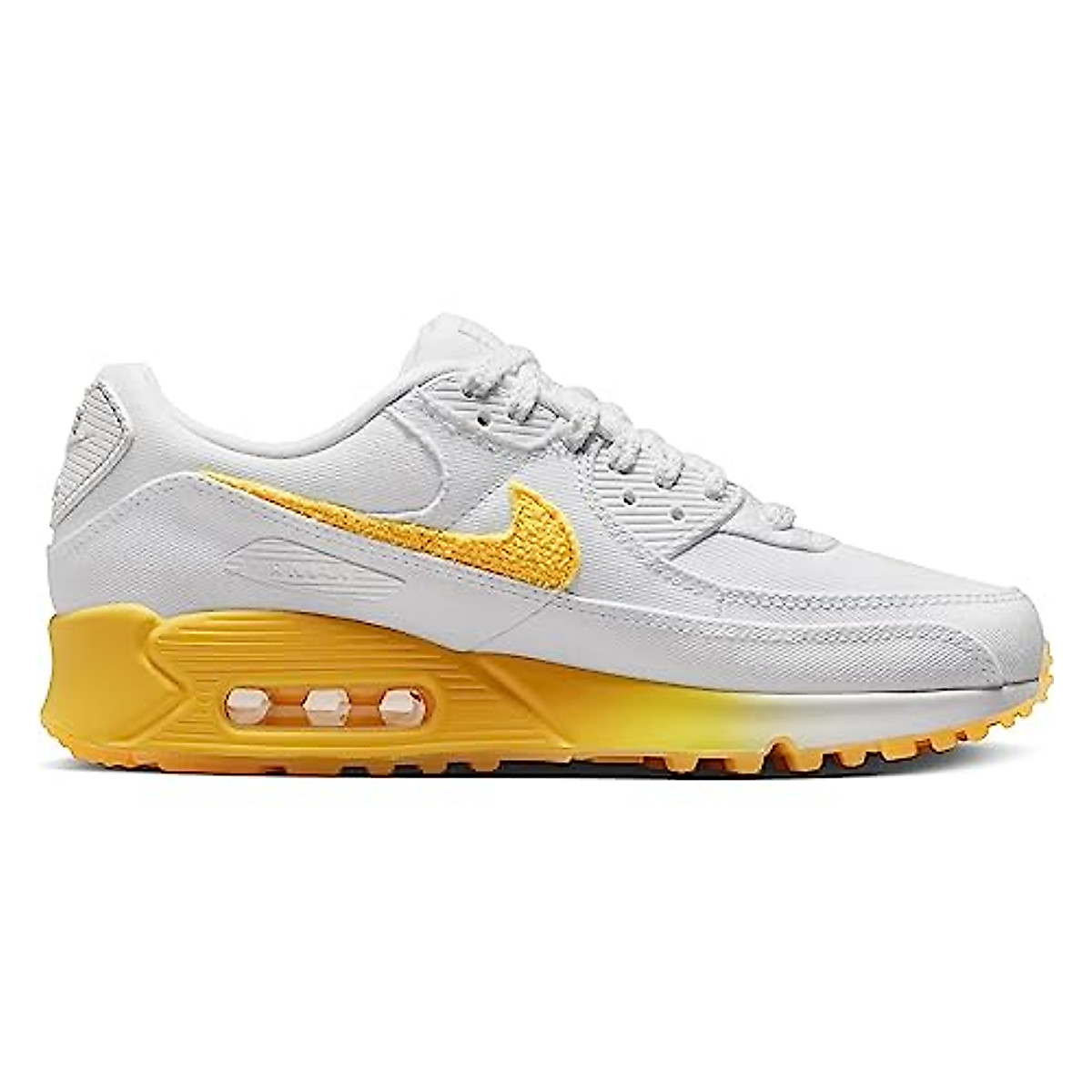 Nike Air Max 90 SE Women's Shoes, White/Citron Pulse-Alabaster, Size 7.5