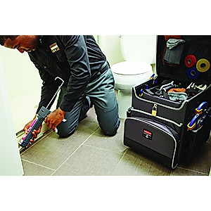 Rubbermaid Commercial Products Executive Janitorial Housekeeping Quick Cart, Small, 1902467,Dark Gray