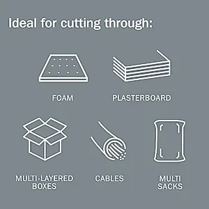 Slice 10562 Utility Knife, Finger Friendly cutter, Finger Loop Grip, 1 Knife