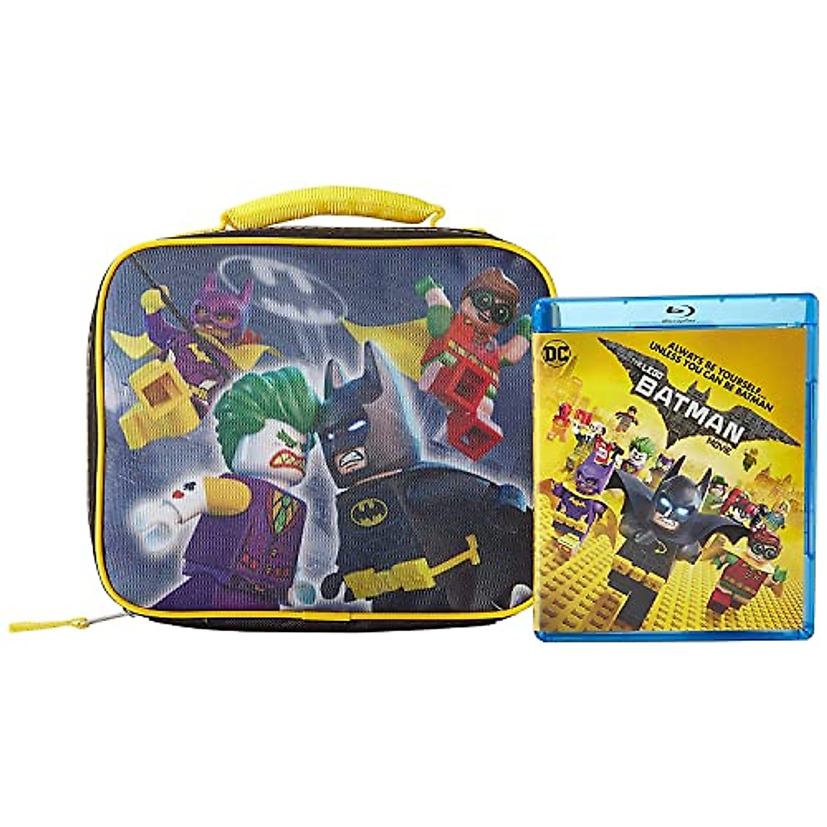 LEGO The Batman Movie Lunch Box/Bag with Bonus Detachable Cape Included!