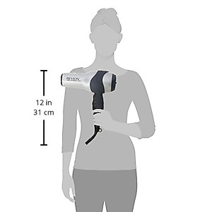 Revlon Turbo Hair Dryer | 1875 Watts of Maximum Shine, Fast Dry (Silver)