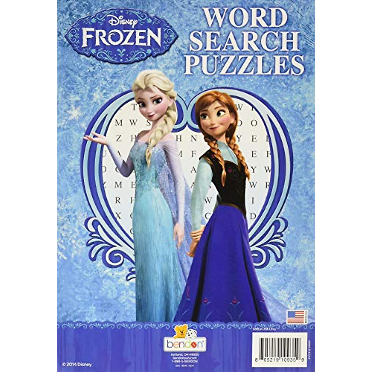 4SGM 96 Page Disney Frozen Word Search Puzzle Book