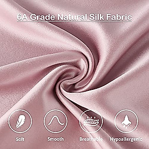 ATreebag Toddler Kids Pillowcase 100% Mulberry Silk, Hypoallergenic Soft Smooth Baby Pillow Cover fits 13x18 12x16, Skin and Hair Benefits for Boys and Girls with Gift Box (Light Plum,1pc,13"x18")