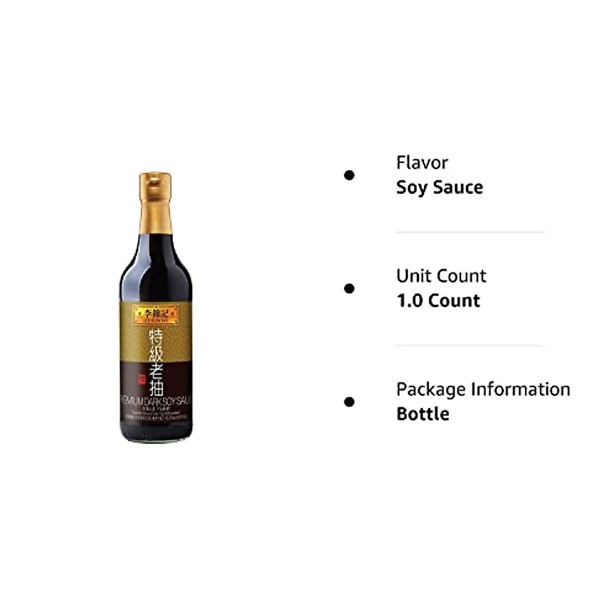 Lee Kum Kee Premium Dark Soy Sauce, 16.9 Ounces