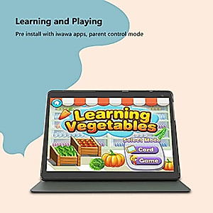 COOPERS Tablet 10 inch, Android Tablets 32GB ROM with Protective Case for Kids Tablet PC Pre Installed iwawa Apps