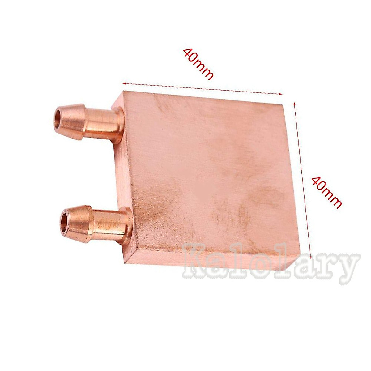 Pure Copper Water Cooling Block for Computer 40x40mm Water-Cooled Exchanger Endothermic Head for Liquid Water Cooler Heat Sink System for CPU Graphics Radiator Heatsink (1 Pack)