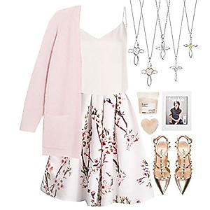 Carleen White Gold Plated Real Sterling Silver Celtic Knot Cross Crucifix Infinity Heart Pendant Necklace Gift For Women, 16" + 2" Extender