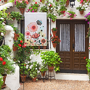 DEAYOU 36 Pack Blank Garden Flags, 12" x 18" DIY Sublimation Flags, Polyester Plain White Lawn Flags Banners for Decoration, Indoor, Outdoor, Courtyard, Party, Home, School