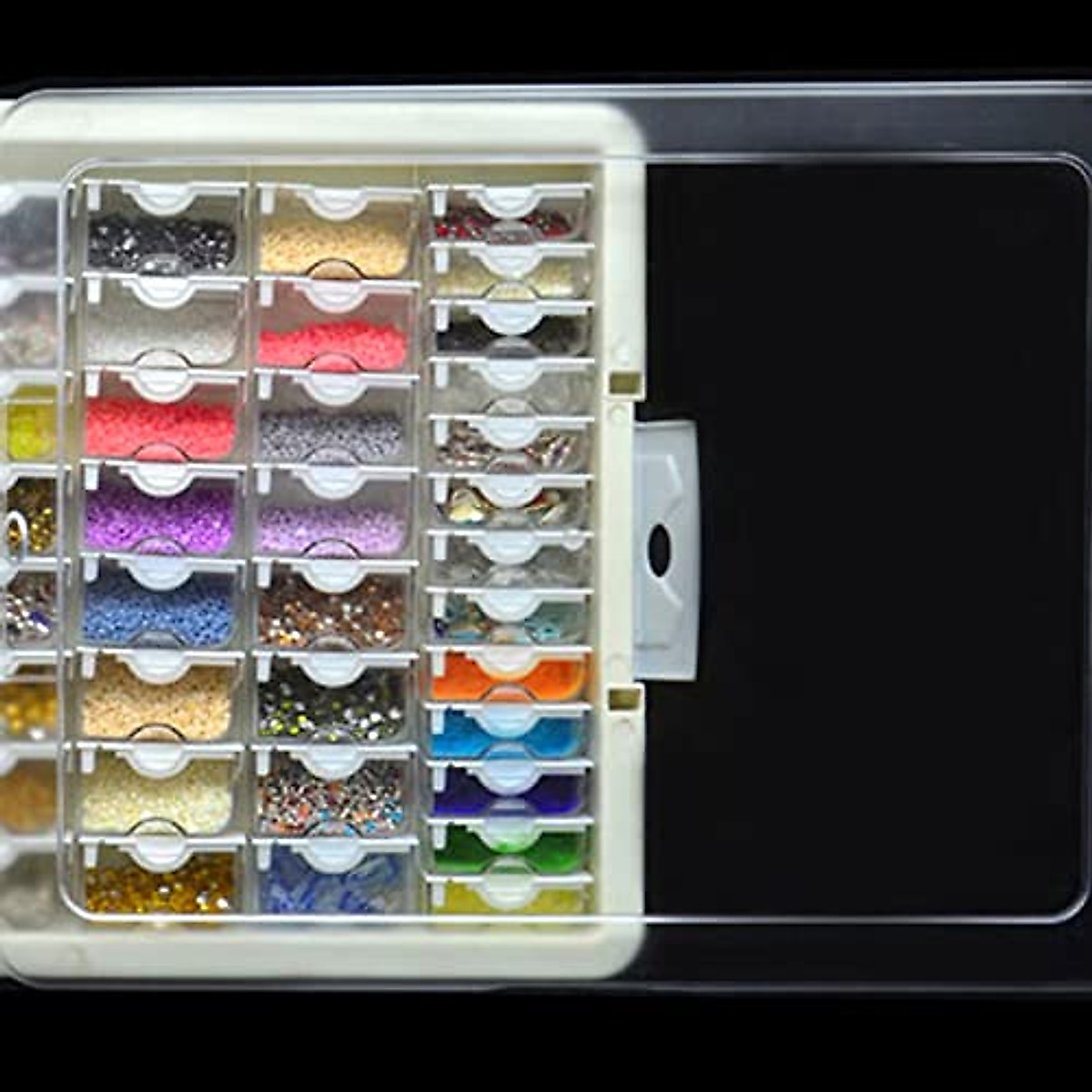 5D Diamond Painting Storage Containers, Assorted Sizes Boxes Transparent Rhinestones Organizer for Beads, Studs