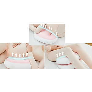 Side Sleeper Pregnancy Pillow, Side Sleeper Maternity Belly Support Pillow, Pregnancy Double Wedges for Body, Belly, Back Support, Maternity Pillow with Detachable Wedges