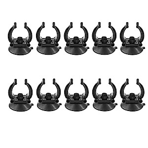 bnafes Aquarium Heater Suction Cups with Clips, Air Hose Tube Holders Clamps for Fish Tank10PCS