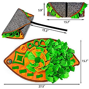 AWOOF Snuffle Mat for Dogs, Dog Nosework Feeding Mat, Pet Interactive Dog Puzzle Toys Encourages Natural Foraging Skills for Training and Stress Relief
