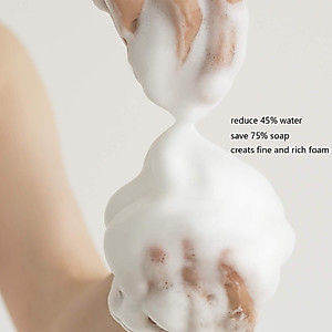 Lil Ray 2 Oz Empty White Foam Pump Bottle, Foamer Soap Dispenser for Lash Shampoo, Hand Soap, Foaming Cleaner(Gold Pump, 12 PCS)